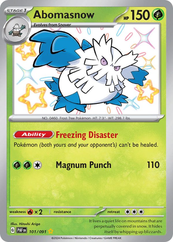 Abomasnow 101/091 - Wert, Bild & Seltenheit | Pokemonkarte.de
