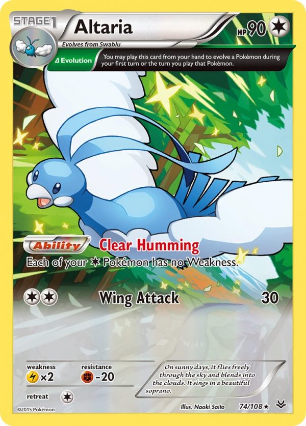 Altaria 74/108 - Wert, Bild & Seltenheit | Pokemonkarte.de