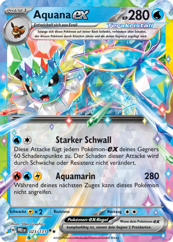 Aquana-ex 023/131 - Wert, Bild & Seltenheit | Pokemonkarte.de