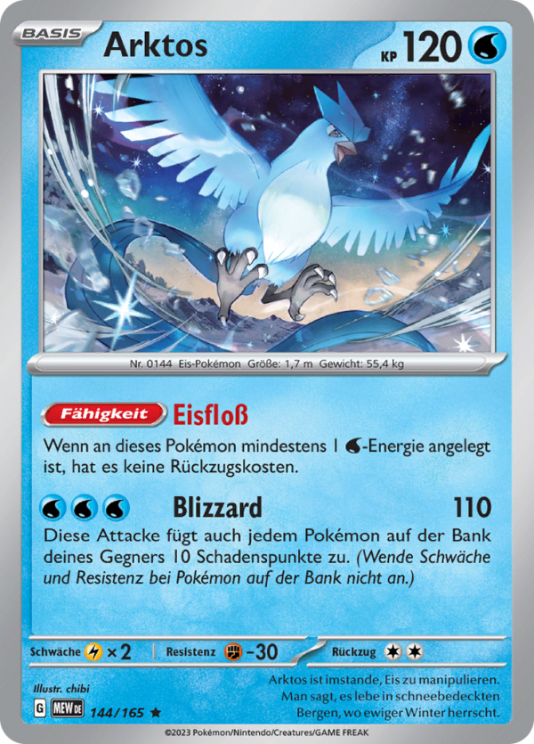 Arktos 144/165 - Wert, Bild & Seltenheit | Pokemonkarte.de