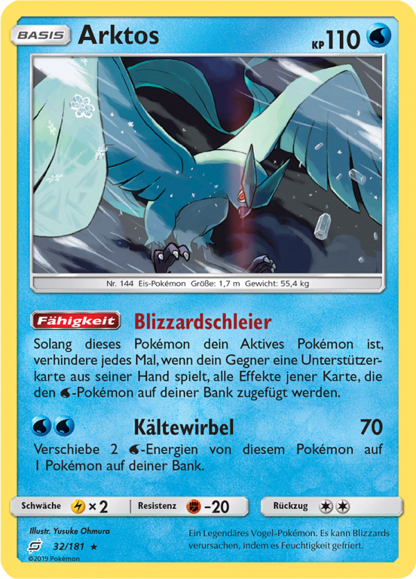 Arktos 32/181 - Wert, Bild & Seltenheit | Pokemonkarte.de