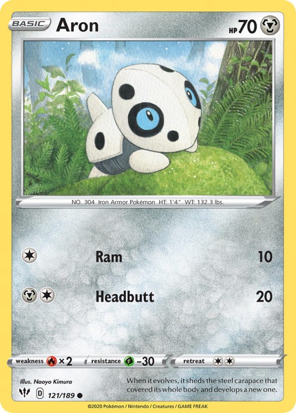 Aron 121/189 - Wert, Bild & Seltenheit | Pokemonkarte.de