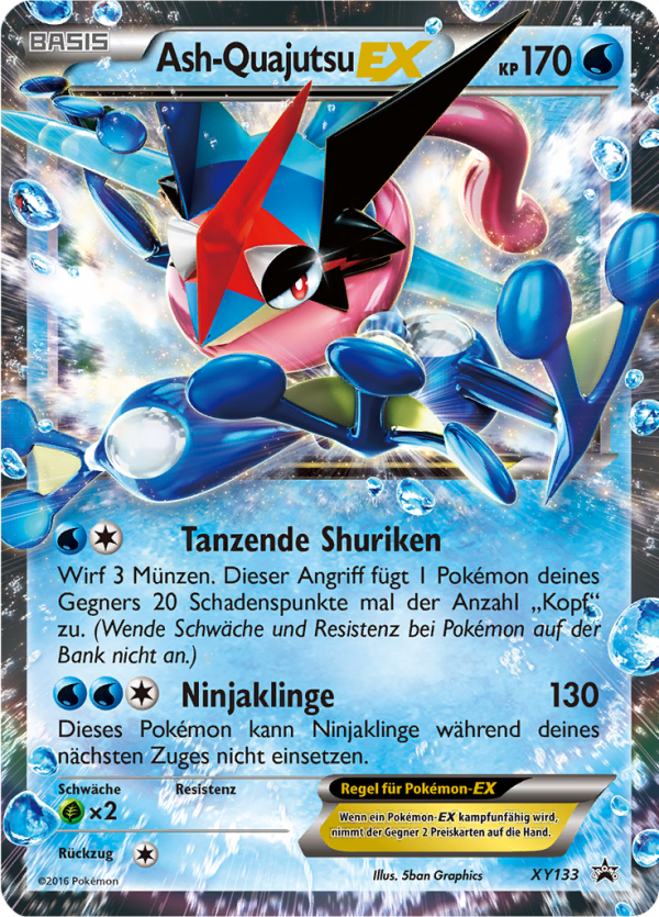 Ash-Quajutsu-EX XY133 - Wert, Bild & Seltenheit | Pokemonkarte.de