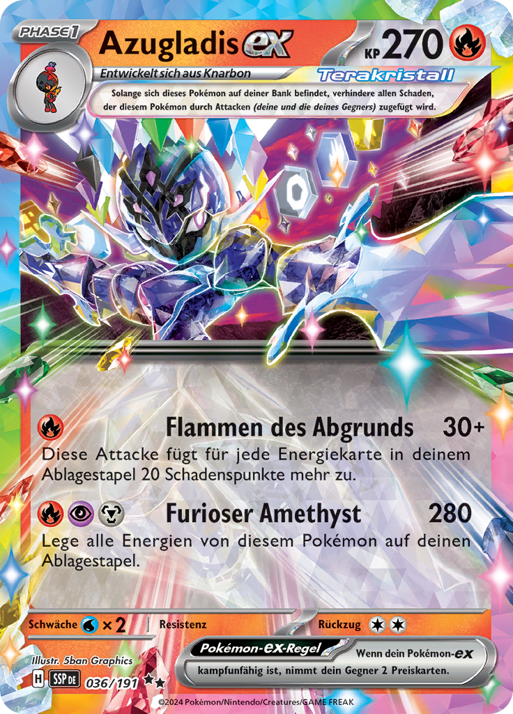 Azugladis-ex 036 - Wert, Bild & Seltenheit | Pokemonkarte.de