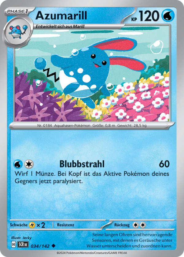 Azumarill 034/142 - Wert, Bild & Seltenheit | Pokemonkarte.de