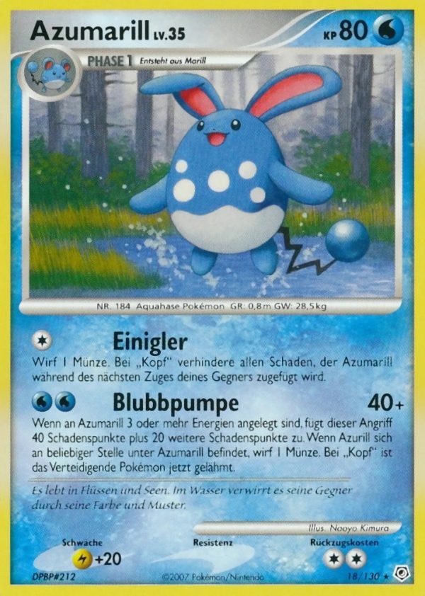 Azumarill 18/130 - Wert, Bild & Seltenheit | Pokemonkarte.de