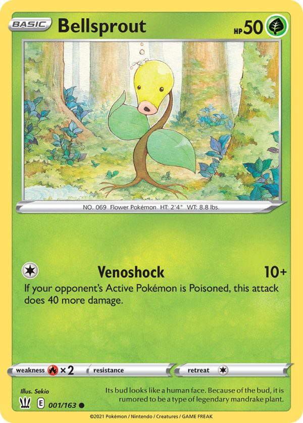 Bellsprout 001/163 - Wert, Bild & Seltenheit | Pokemonkarte.de