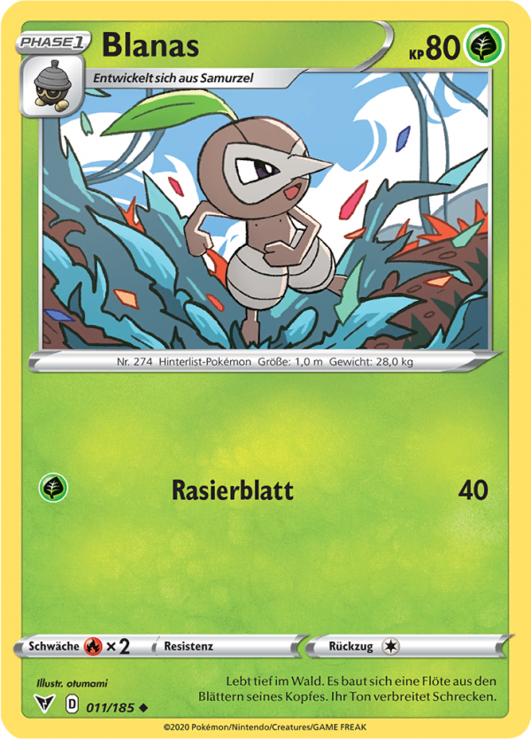Blanas 011/185 - Wert, Bild & Seltenheit | Pokemonkarte.de