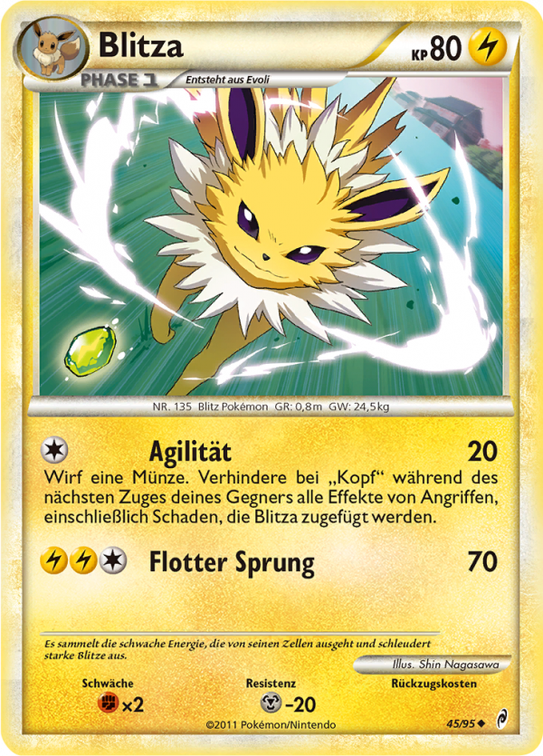 Blitza 45/95 - Wert, Bild & Seltenheit | Pokemonkarte.de