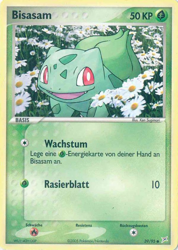 Bisasam 39/95 - Wert, Bild & Seltenheit | Pokemonkarte.de