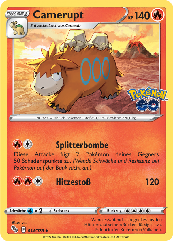 Camerupt 014/078 - Wert, Bild & Seltenheit | Pokemonkarte.de