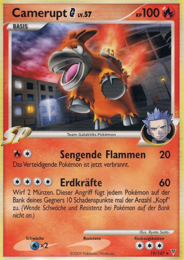 Camerupt 19/147 - Wert, Bild & Seltenheit | Pokemonkarte.de