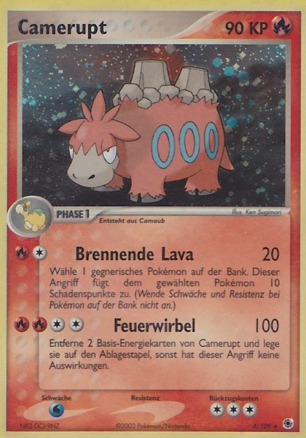 Camerupt 4/109 - Wert, Bild & Seltenheit | Pokemonkarte.de