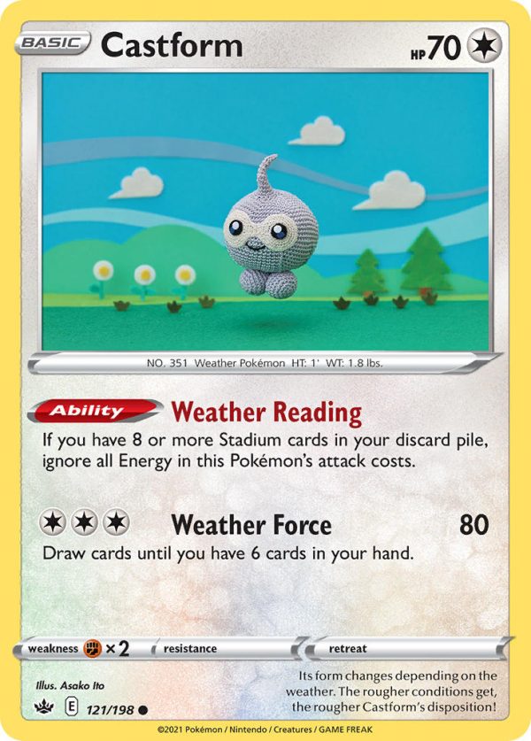 Castform 121/198 - Wert, Bild & Seltenheit | Pokemonkarte.de
