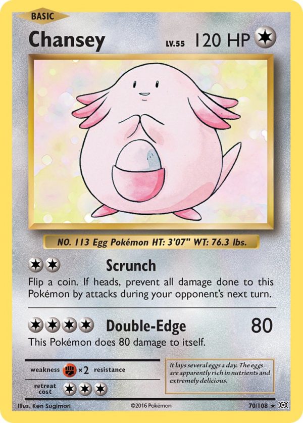Chansey 70/108 - Wert, Bild & Seltenheit | Pokemonkarte.de