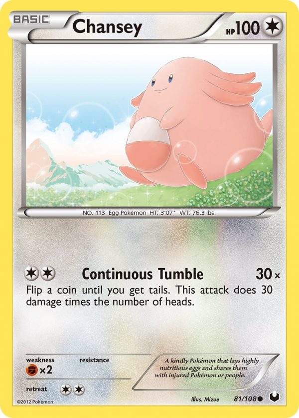 Chansey 81/108 - Wert, Bild & Seltenheit | Pokemonkarte.de