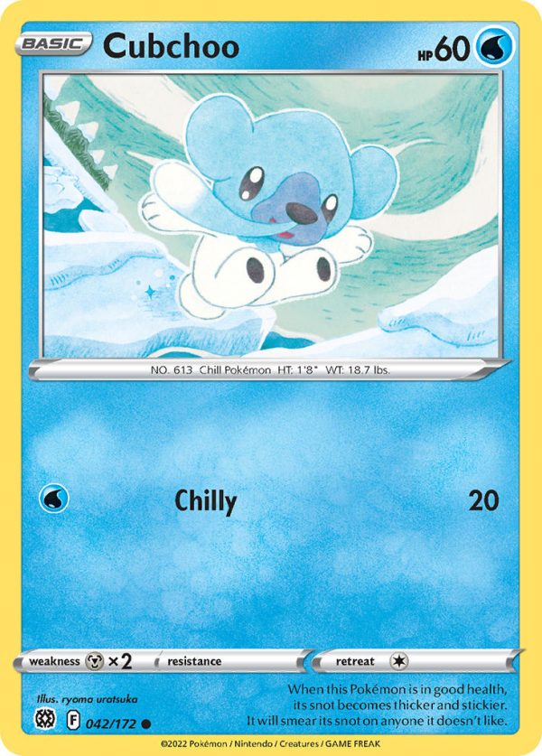 Cubchoo 042/172 - Wert, Bild & Seltenheit | Pokemonkarte.de