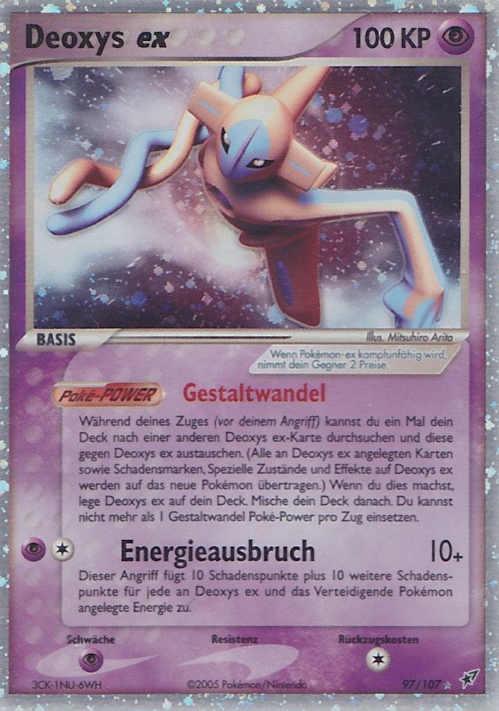Deoxys ex 97/107 - Wert, Bild & Seltenheit | Pokemonkarte.de