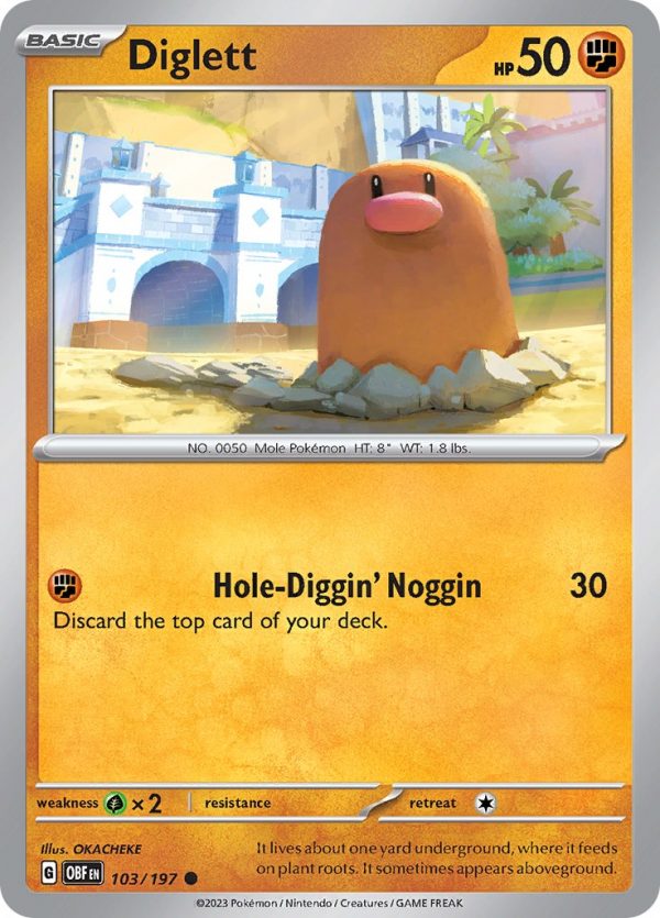 Diglett 103/197 - Wert, Bild & Seltenheit | Pokemonkarte.de