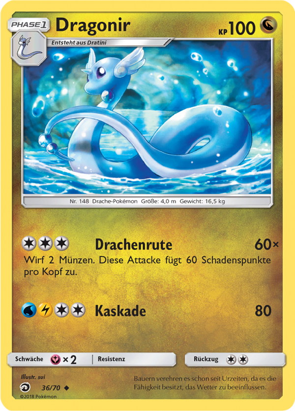 Dragonir 36/70 - Wert, Bild & Seltenheit | Pokemonkarte.de