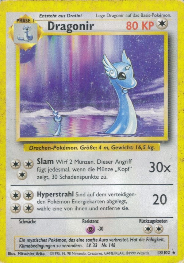 Dragonir 18/102 - Wert, Bild & Seltenheit | Pokemonkarte.de