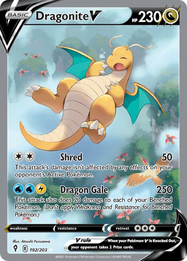 Dragonite V 192/203 - Wert, Bild & Seltenheit | Pokemonkarte.de
