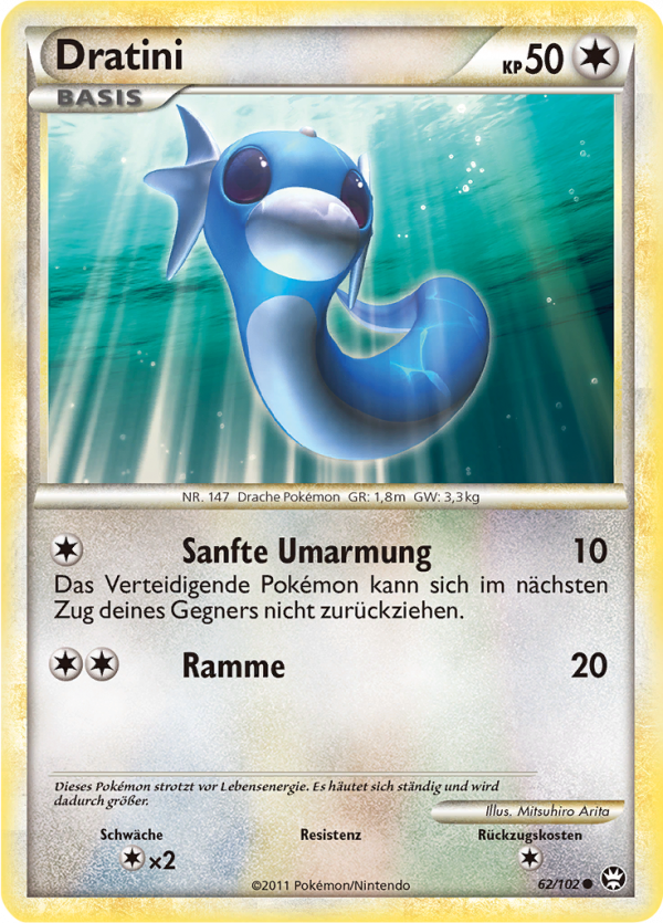 Dratini 62/102 - Wert, Bild & Seltenheit | Pokemonkarte.de