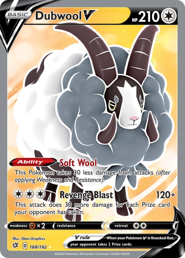 Dubwool V 188/192 - Wert, Bild & Seltenheit | Pokemonkarte.de