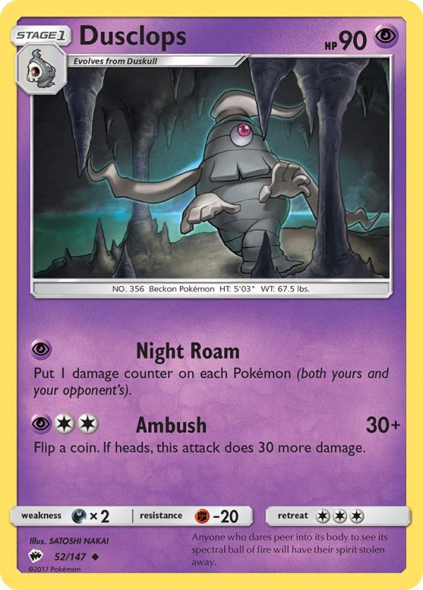 Dusclops 52/147 - Wert, Bild & Seltenheit | Pokemonkarte.de