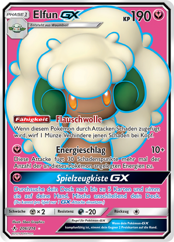 Elfun-GX 206/214 - Wert, Bild & Seltenheit | Pokemonkarte.de