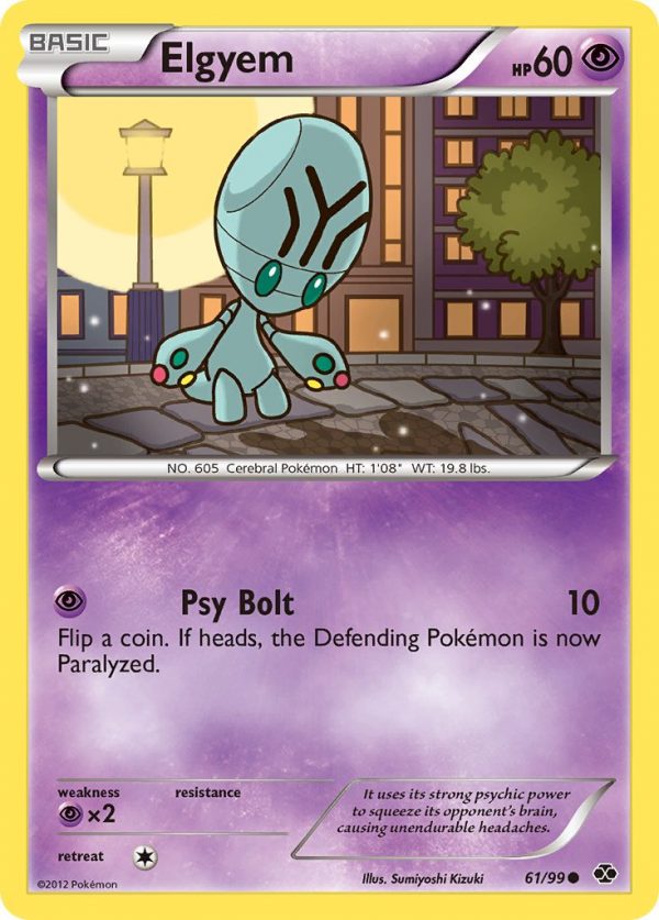 Elgyem 61/99 - Wert, Bild, Künstler & Seltenheit | Pokemonkarte.de