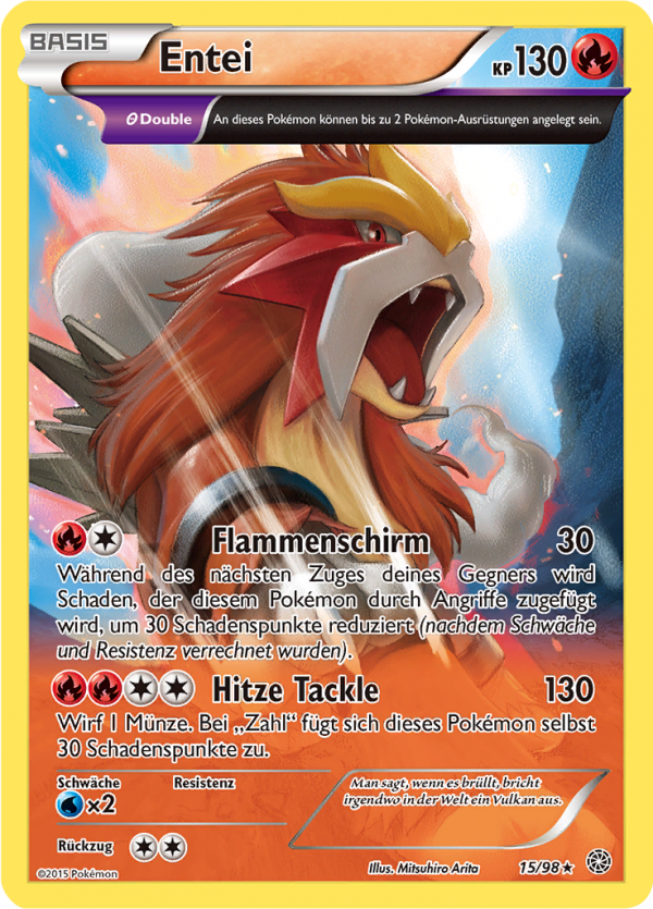 Entei 15/98 - Wert, Bild & Seltenheit | Pokemonkarte.de