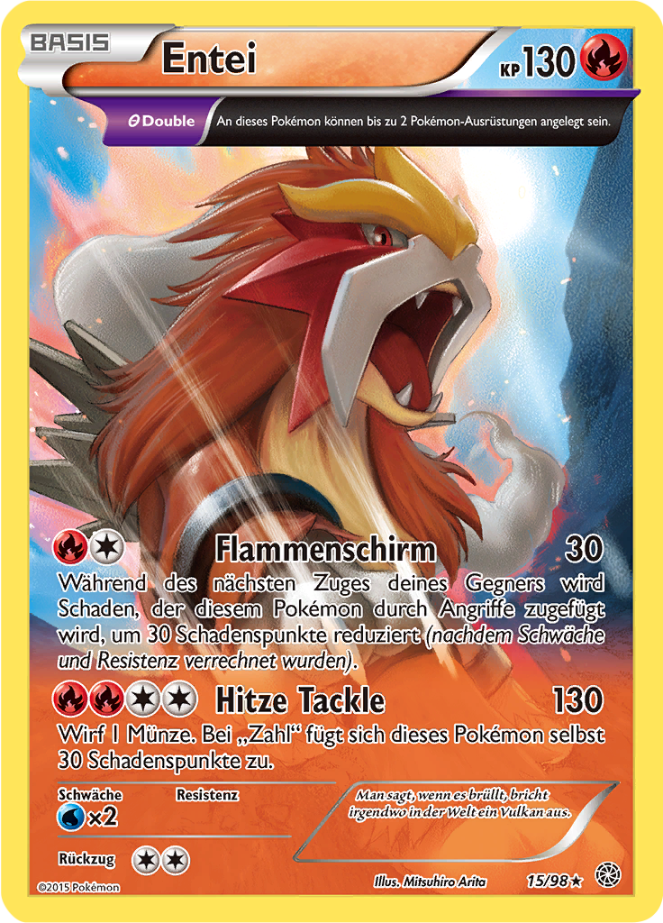 Entei 15/98 - Wert, Bild & Seltenheit | Pokemonkarte.de