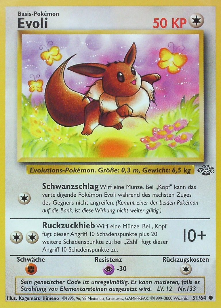 Evoli 51/64 - Wert, Bild & Seltenheit | Pokemonkarte.de