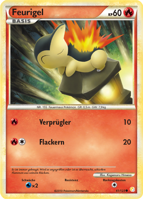 Feurigel 61/123 - Wert, Bild & Seltenheit | Pokemonkarte.de