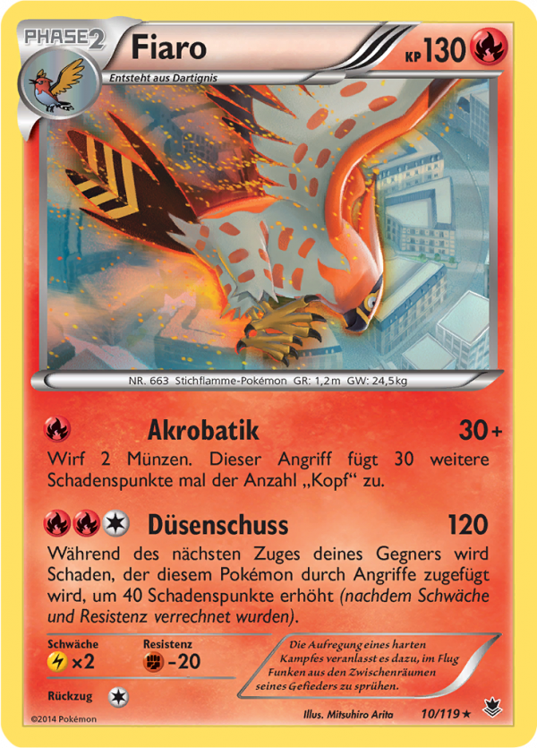 Fiaro 10/119 - Wert, Bild & Seltenheit | Pokemonkarte.de