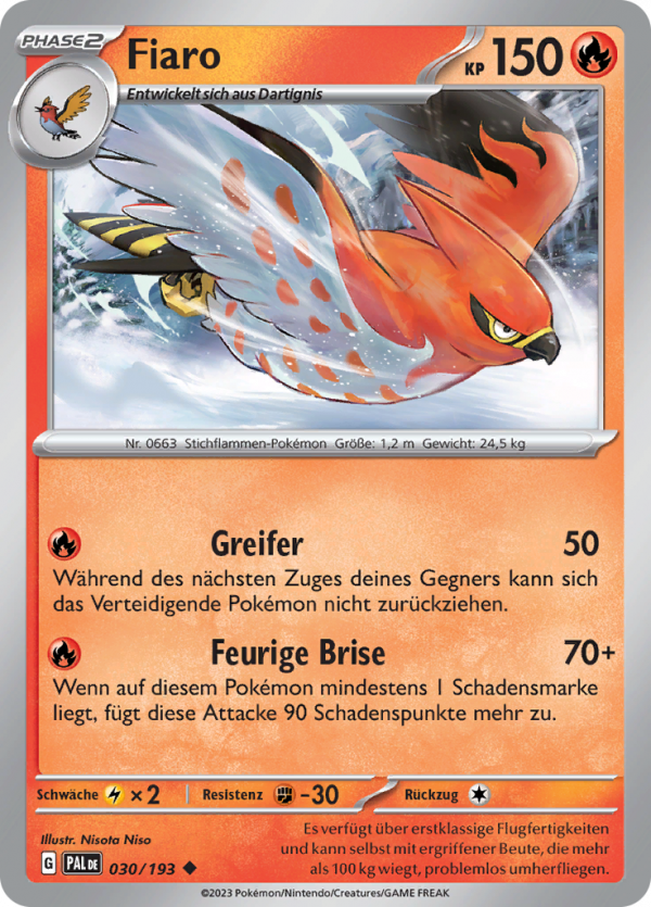 Fiaro 030/193 - Wert, Bild & Seltenheit | Pokemonkarte.de