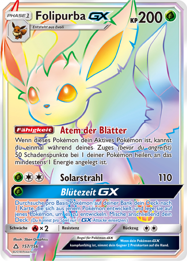 Folipurba-GX 157/156 - Wert, Bild & Seltenheit | Pokemonkarte.de
