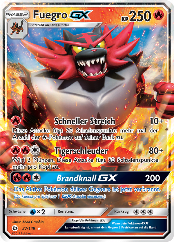 Fuegro-GX 27/149 - Wert, Bild & Seltenheit | Pokemonkarte.de