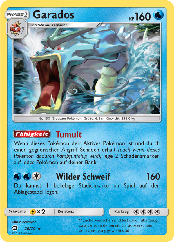 Garados (#0130) deutsche Pokémon-Karten: Komplette Übersicht mit Preisen und Details - Pokemonkarte