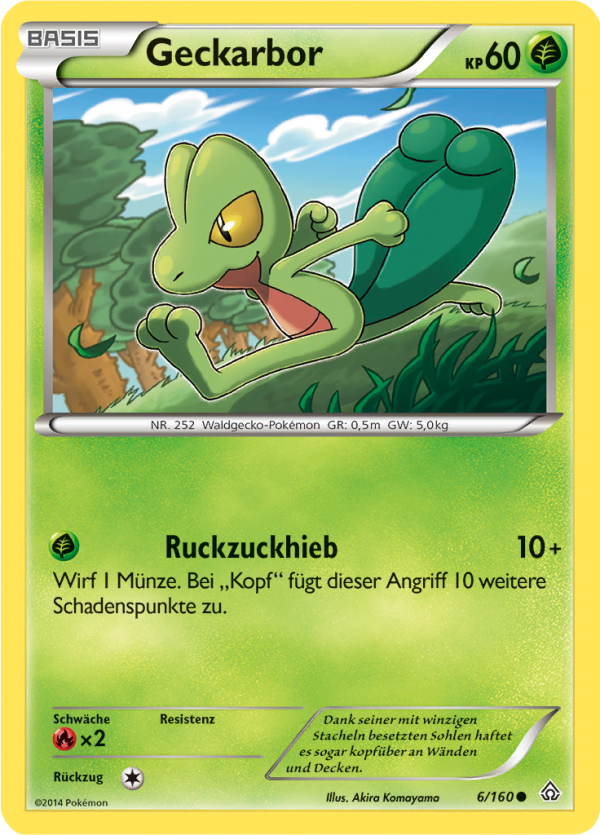 Geckarbor 6/160 - Wert, Bild & Seltenheit | Pokemonkarte.de