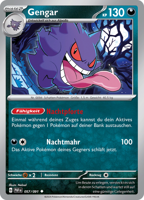 Gengar 057/091 - Wert, Bild & Seltenheit | Pokemonkarte.de