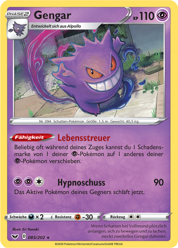 Gengar VMAX 157/264 - Wert, Bild & Seltenheit | Pokemonkarte.de