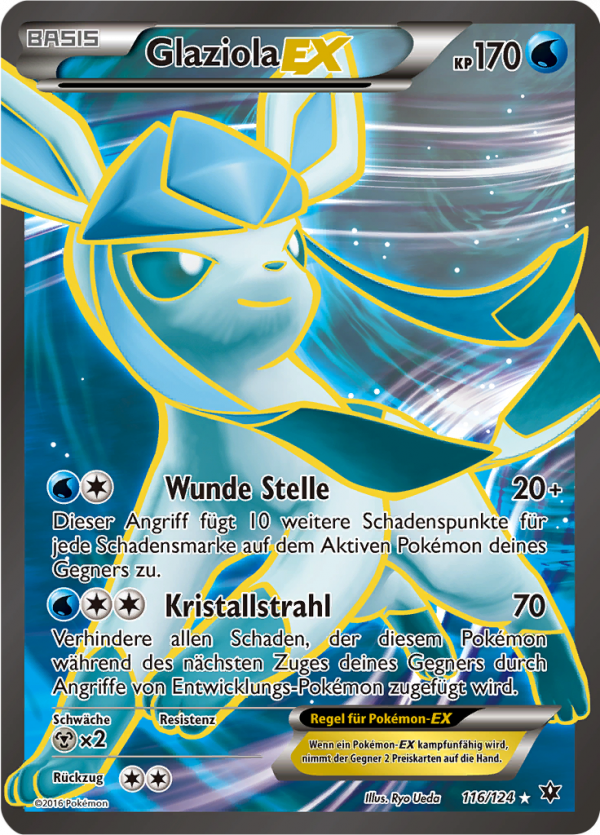 Glaziola-EX 116/124 - Wert, Bild & Seltenheit | Pokemonkarte.de