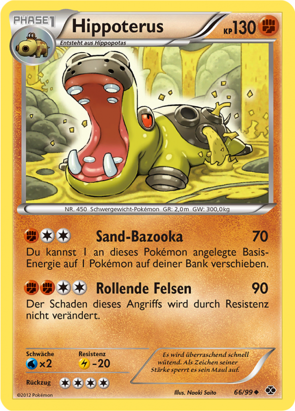 Hippoterus 66/99 - Wert, Bild & Seltenheit | Pokemonkarte.de