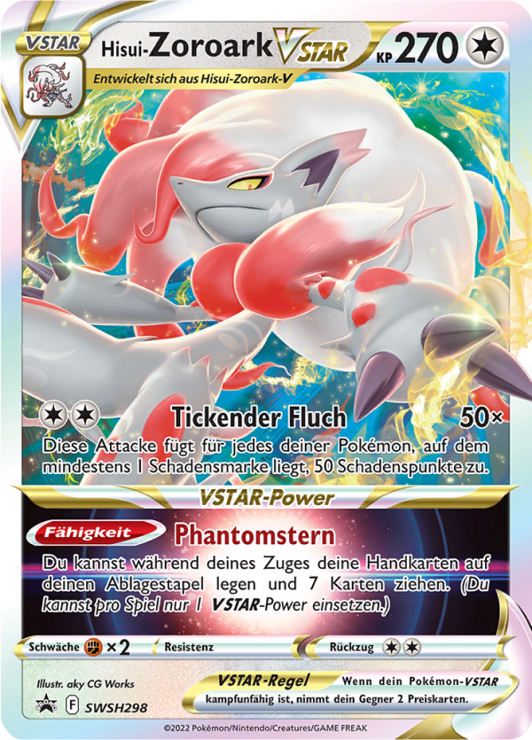 Hisui-Zoroark VSTAR SWSH298 - Wert, Bild & Seltenheit | Pokemonkarte.de