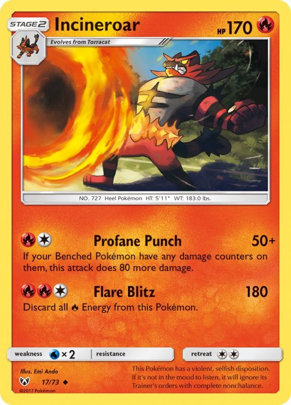 Incineroar 17/73 - Wert, Bild & Seltenheit | Pokemonkarte.de