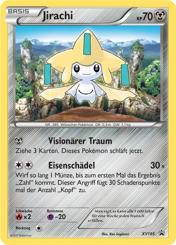 Jirachi XY195 - Wert, Bild & Seltenheit | Pokemonkarte.de