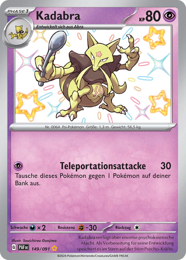 Kadabra 149/091 - Wert, Bild & Seltenheit | Pokemonkarte.de