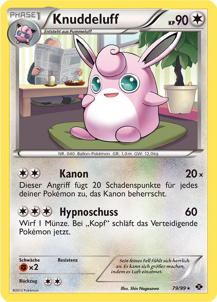 Knuddeluff 79/99 - Wert, Bild & Seltenheit | Pokemonkarte.de